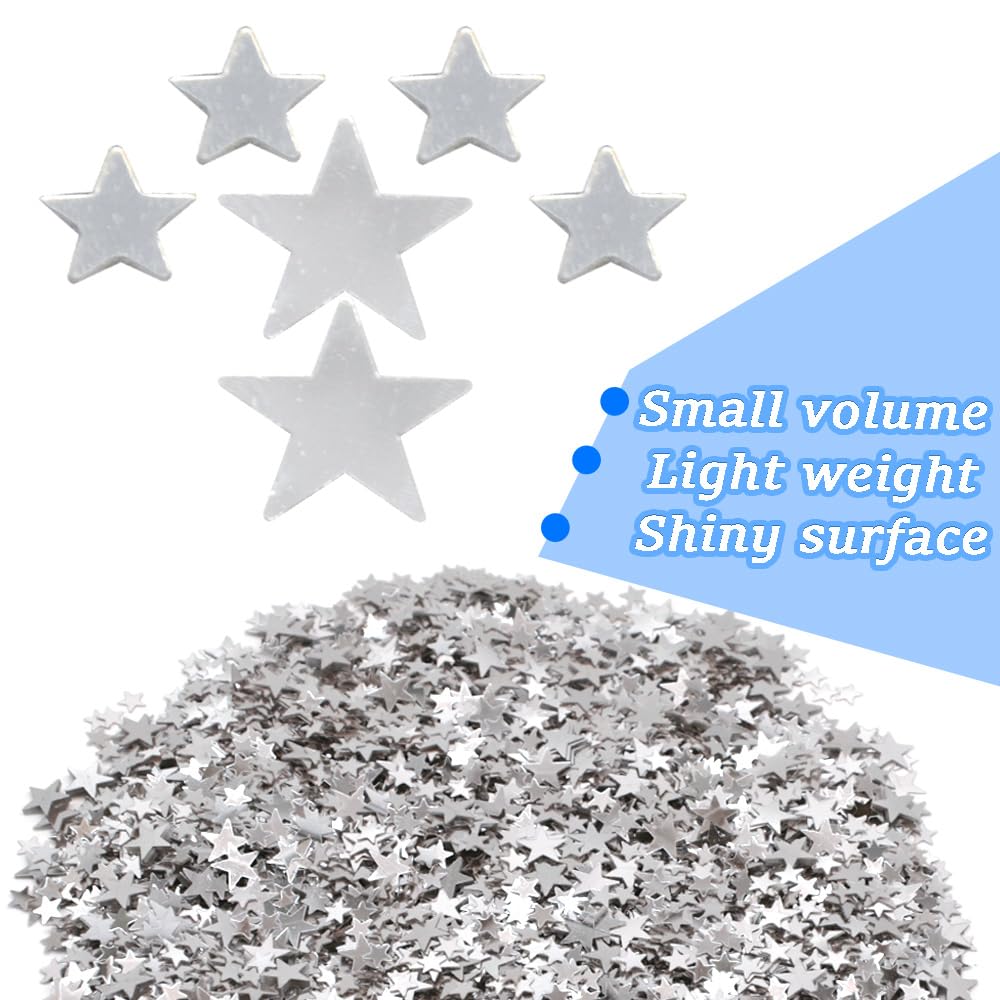 Star Glitter Gold Silver Acrylic Stars Table For Wedding Birthday ...
