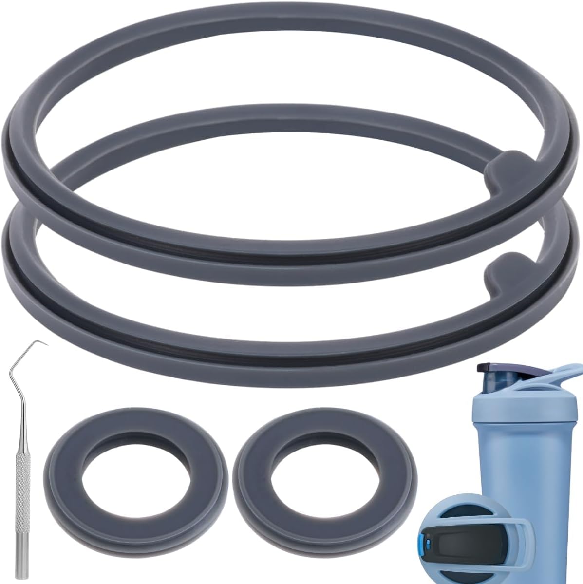 Amazon.com: 5PCS Shaker Bottle Gasket Replacement Parts for ...
