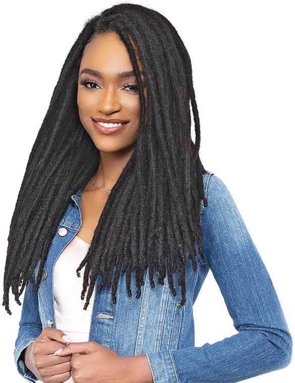 Amazon.com : JANET COLLECTION – Loc N Roll 100% Human Hair Locs 8 ...