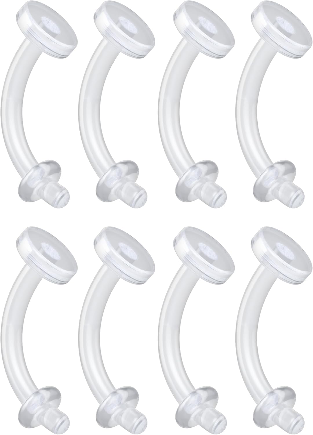 Amazon.com: WildVibe Plastic Belly Button Rings for Surgery 14g ...