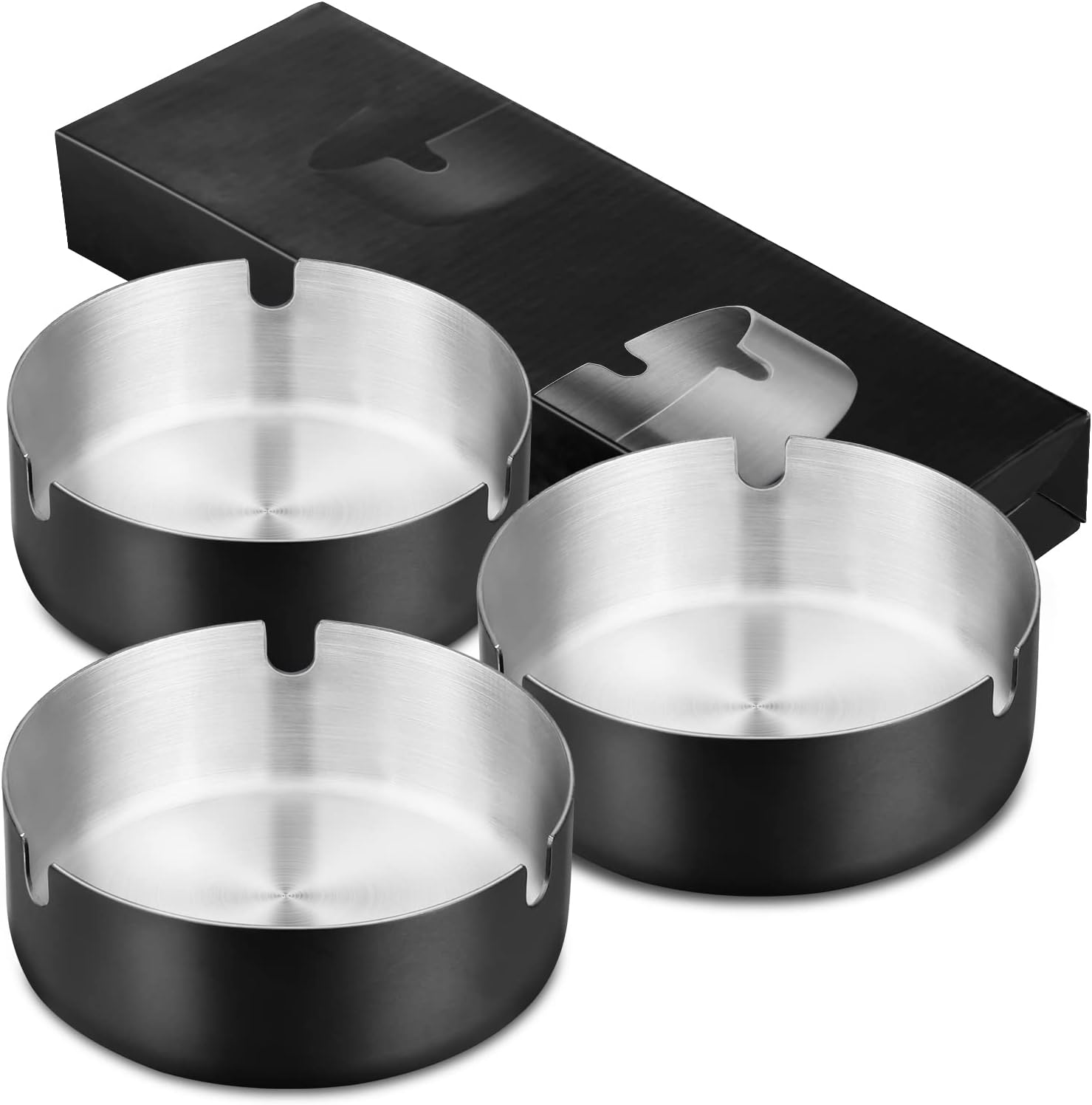 Amazon.com: Pack of 3 Outdoor Ashtray, Ash Tray Sets for Cigarettes ...