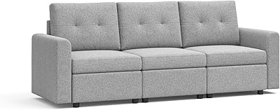 Amazon.com: SEJOV 76 inch Sofa Couch, 3 Seater Comfy Couch for Living ...