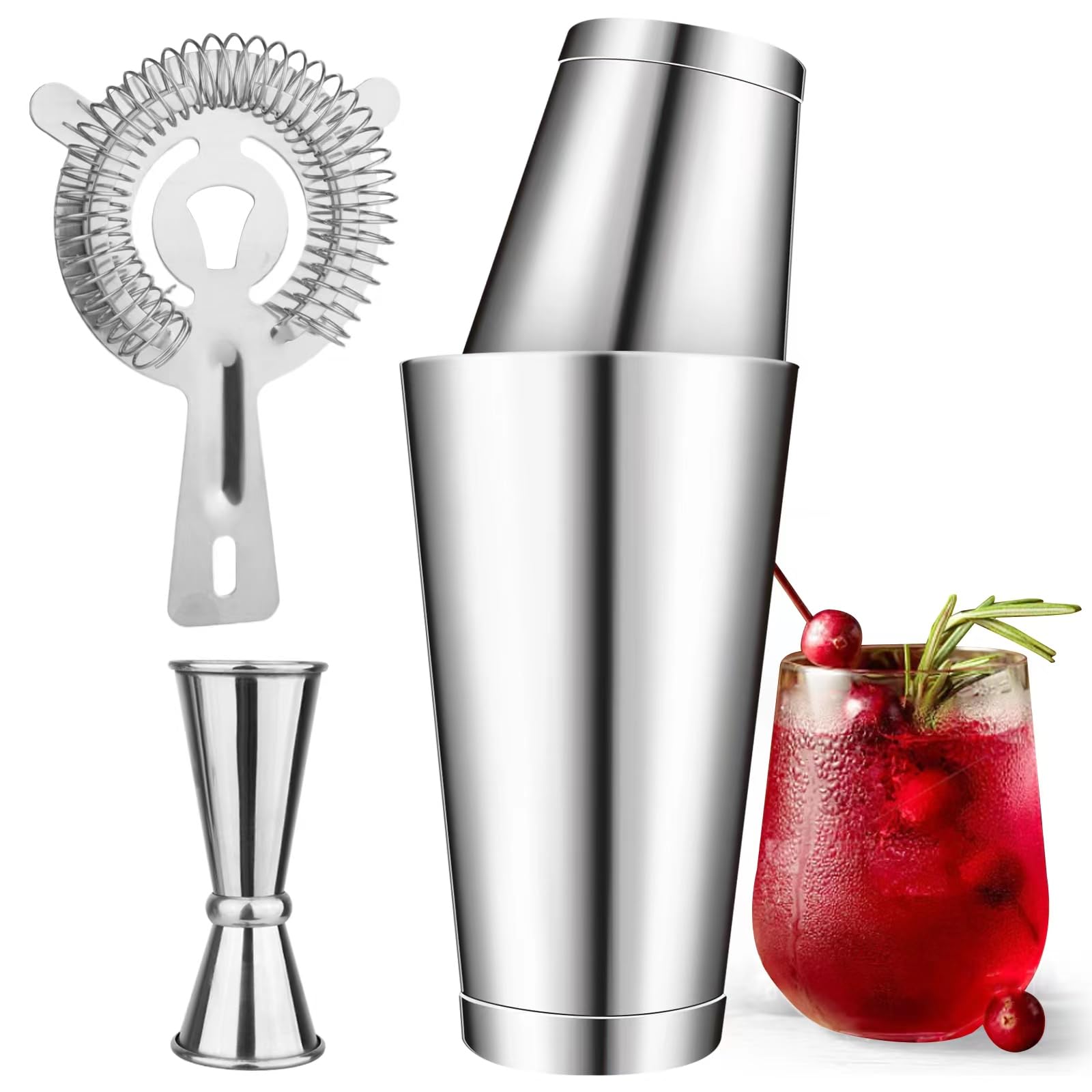 Amazon.com: Boston Cocktail Shaker Boston Shaker Set 18 oz & 28 oz ...