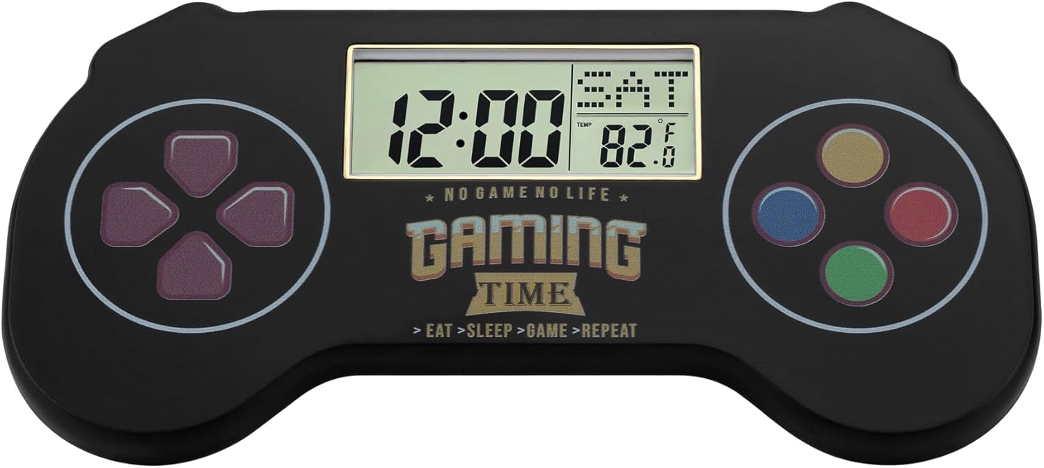 Amazon.com: Couperos Desk Clock for Gamers, Digital Clock with Time ...