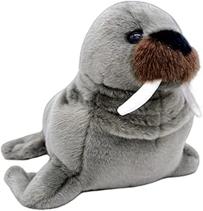 Amazon.com: FRANKIEZHOU Lifelike Walrus Plushies-Grey 11" Marine Life ...