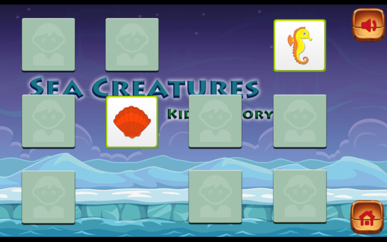 Kids Memory Game - Sea Creatures - App on Amazon Appstore