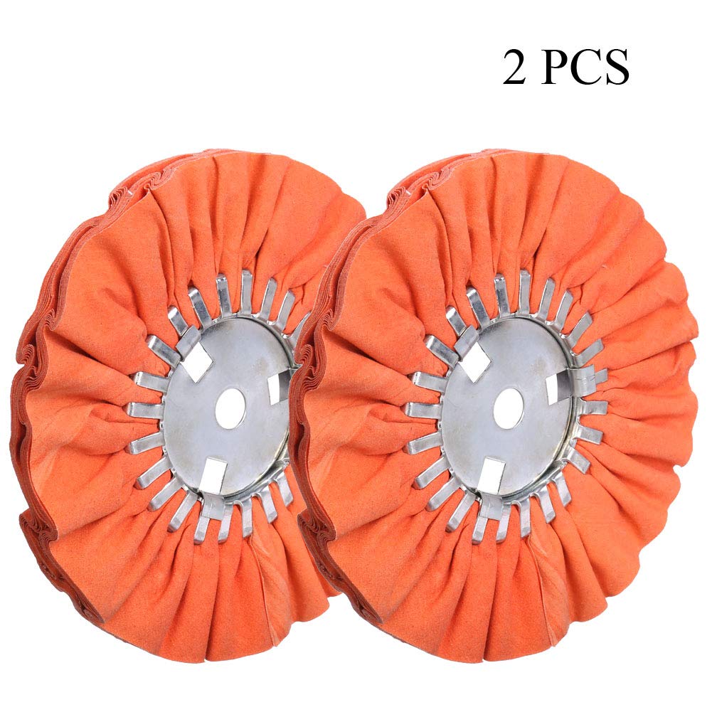 Buy 8" Orange Airway Buffing Wheel,5/8'' Arbor Hole,16 Plys/Medium ...