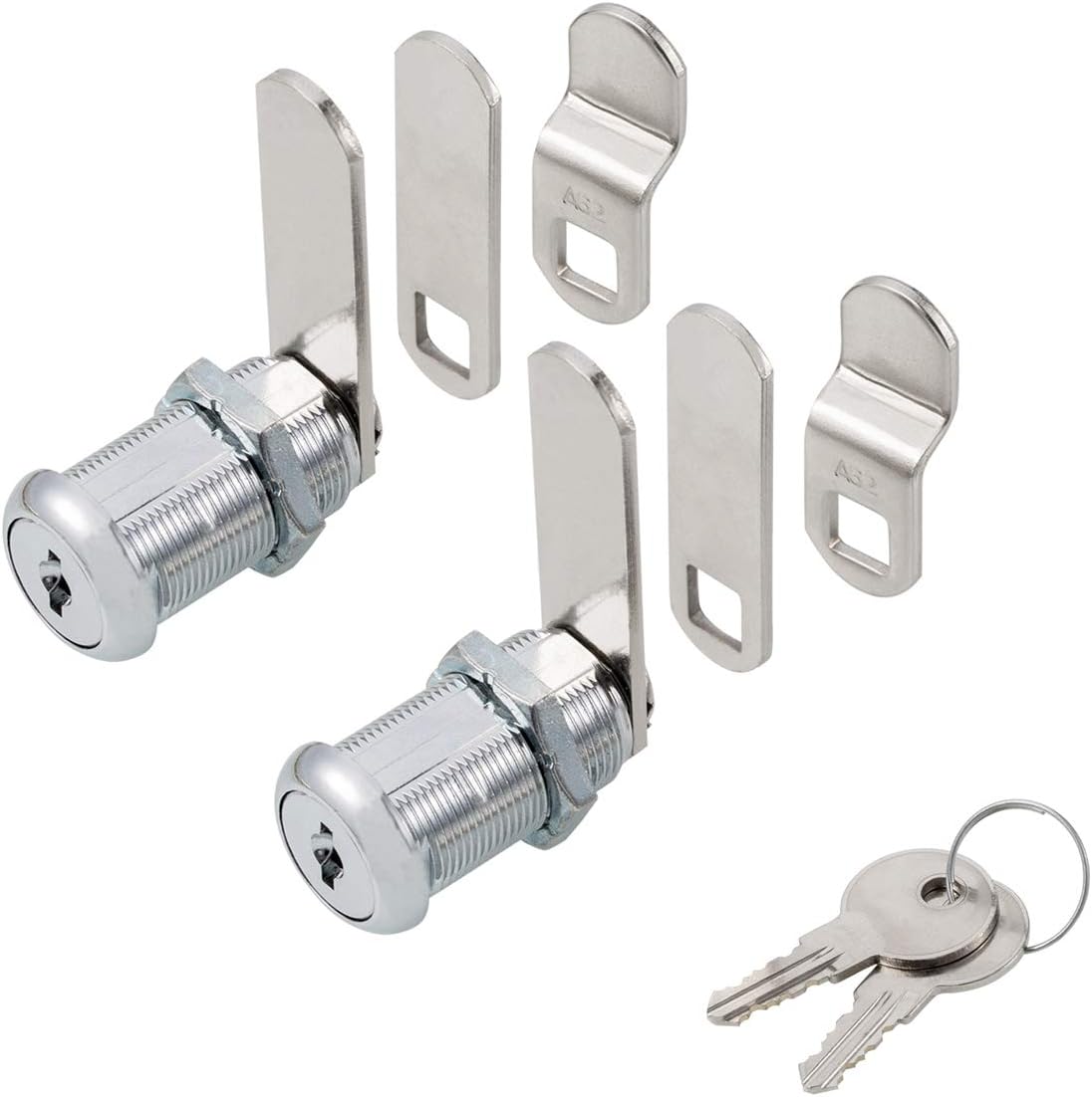 Westway Locks 1-1/8"" Disc Tubular Cam Lock with Chrome Finish - Keyed ...