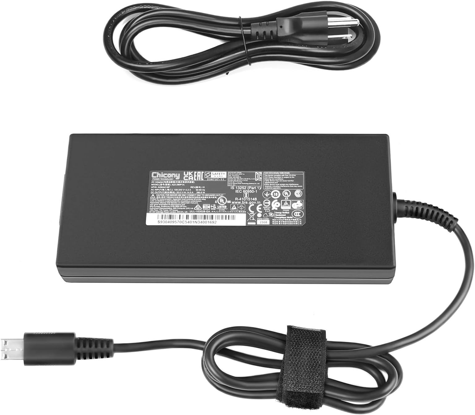 Amazon.com: JUYOON 280W Charger for MSI GE68 GE78 GE68HX GE78HX MSI ...