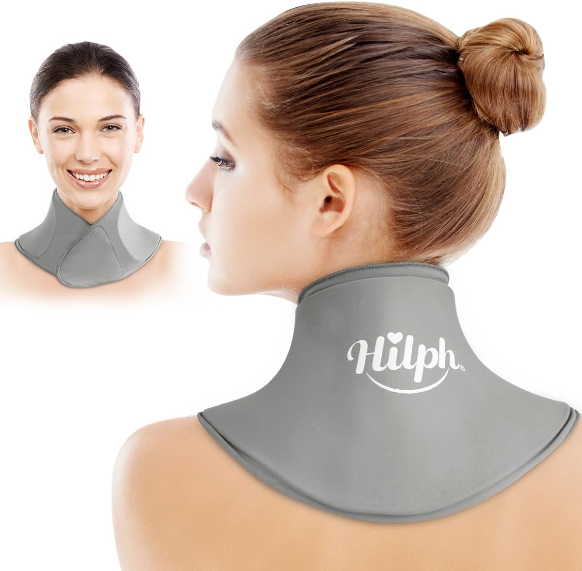 Amazon.com: Hilph Cervical Neck Gel Ice Pack Wrap for Pain Relief ...