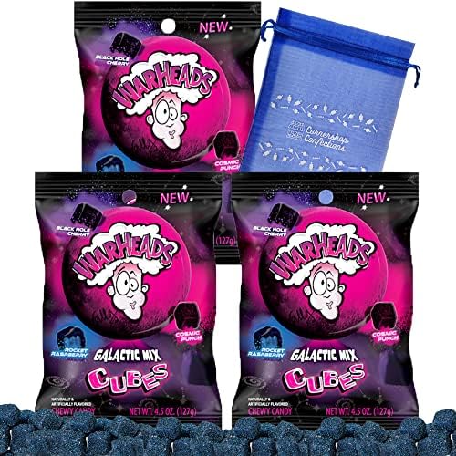 Amazon.com : WARHEADS Galactic Mix Cubes - Sour Sweet & Fruity Chewy ...