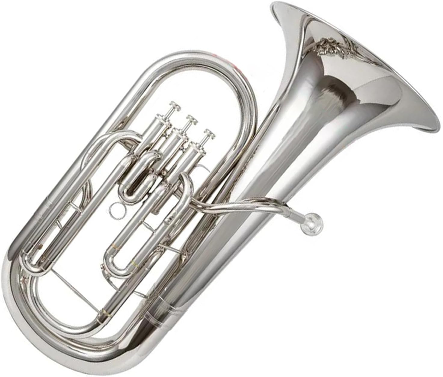 Amazon.com: KERREY Euphonium for Beginner Bb Tone Yellow Brass Silver ...