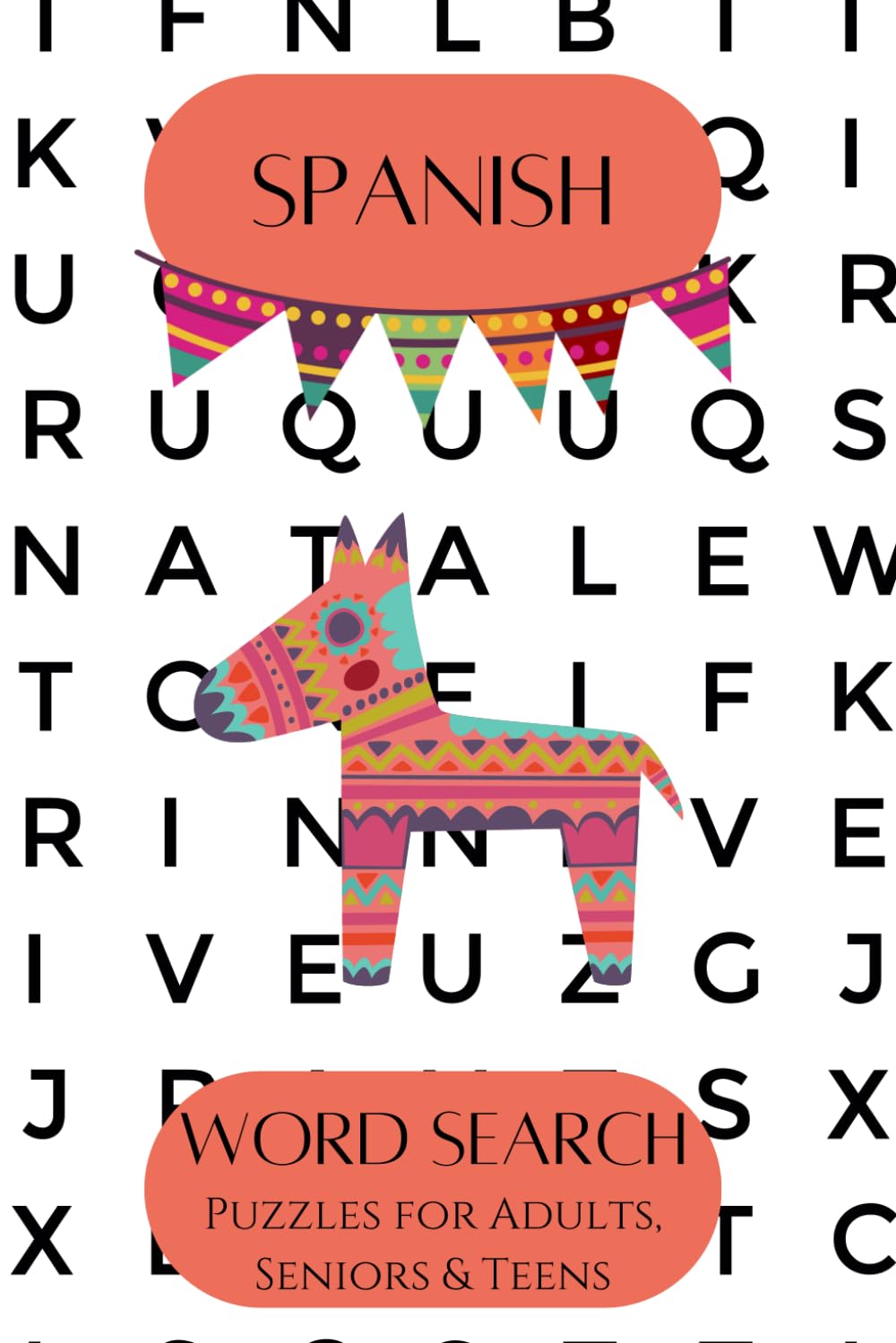 Spanish Word Search Puzzle Book: Word Searches with Easy to Read Print ...