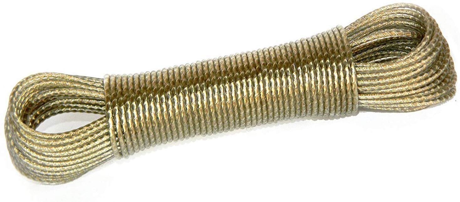 HUMNEED PVC Coated Steel Anti-Rust Wire Rope Washing Line Clothesline ...