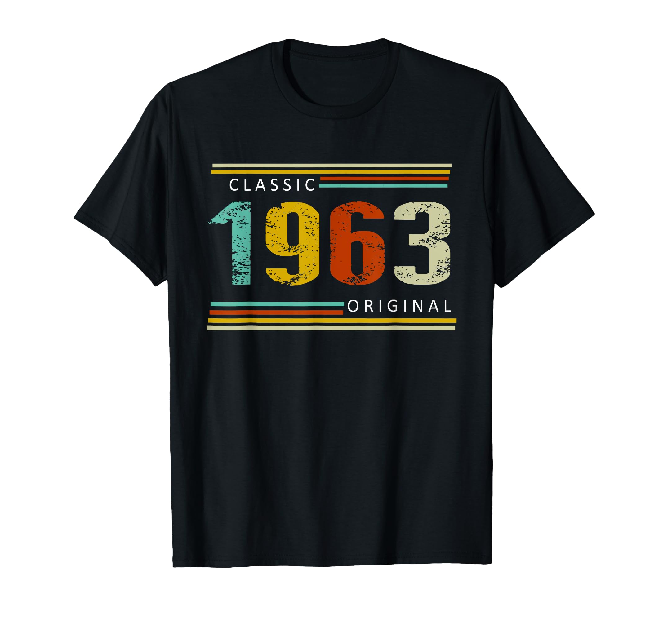 Amazon.com: Birthday, Classic of 1963 Original, 61th Retro T-Shirt ...