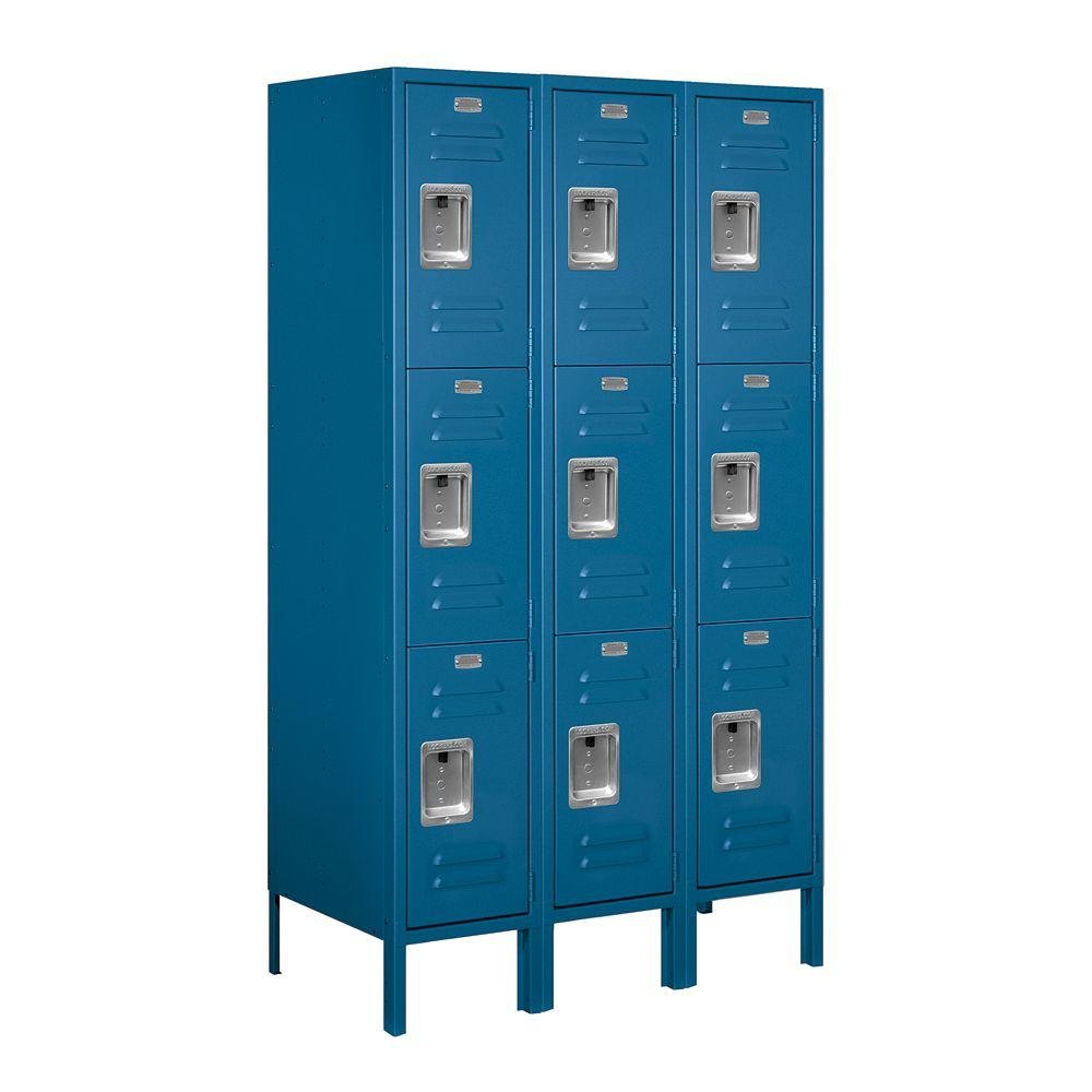 Amazon Assembled Triple Tier 3 Wide Standard Locker Size 66 H X amazon-assembled-triple-tier-3-wide-standard-locker-size-66-h-x