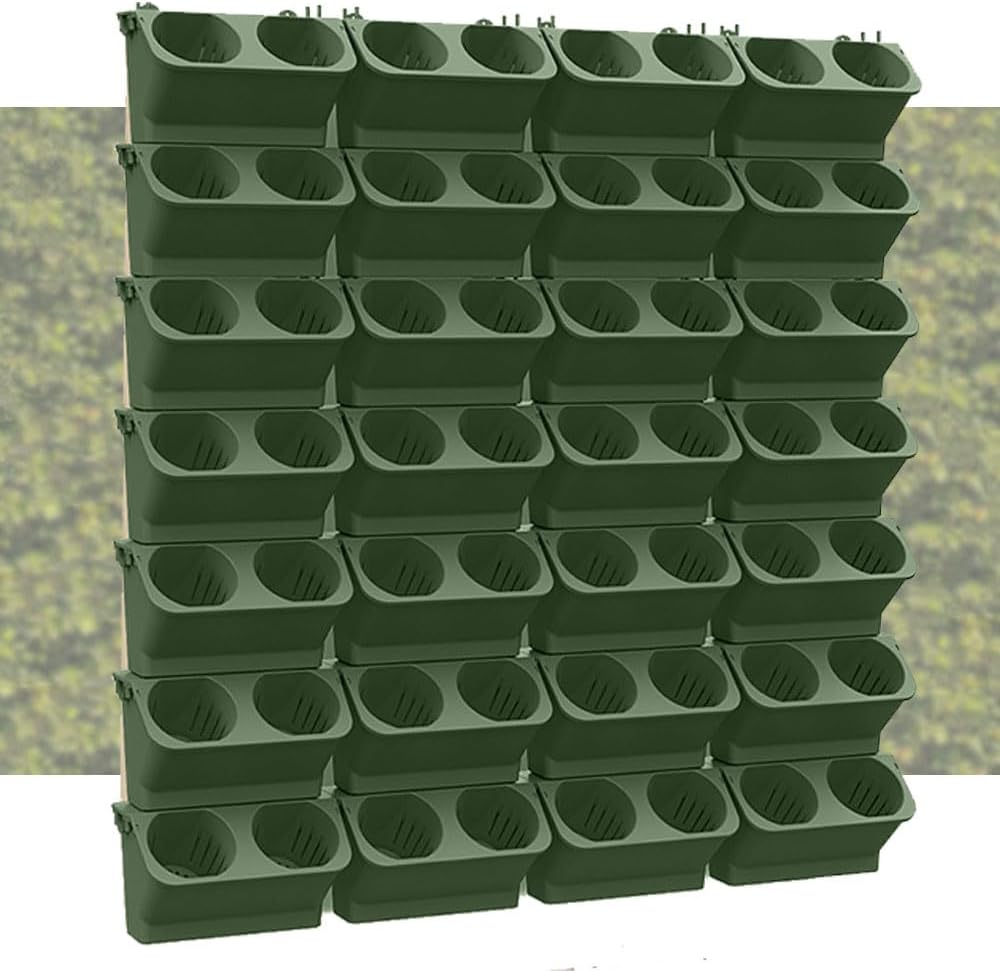 Amazon.com: Stackable Wall Planter,Self-Watering Wall-Mounted Planter ...