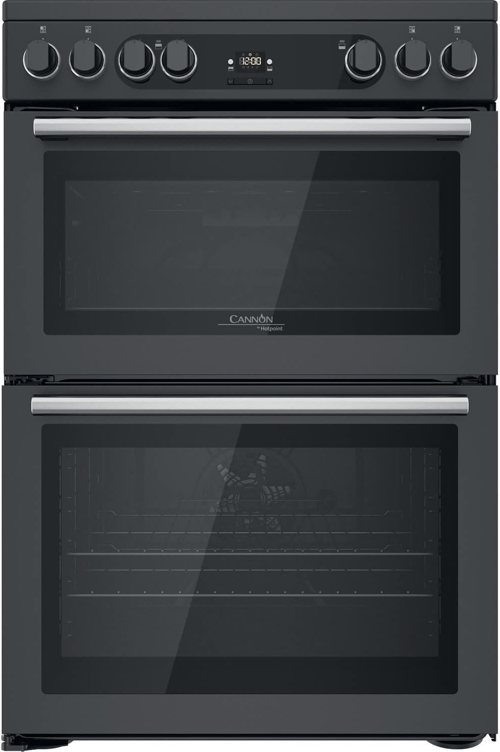 Hotpoint Cannon 60cm Double Oven Ceramic Electric Cooker - Anthracite ...