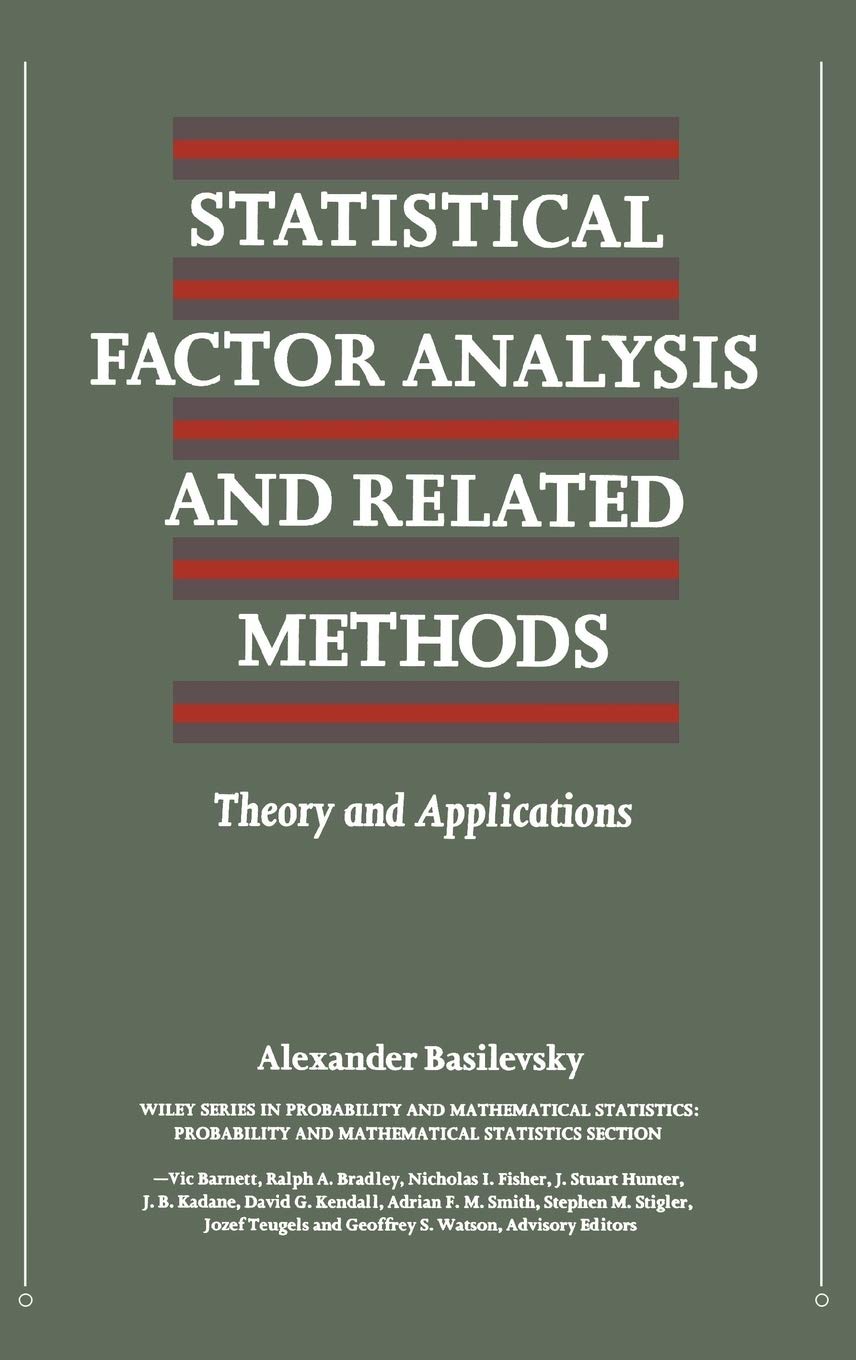 Amazon.com: Statistical Factor Analysis and Related Methods: Theory and Applications ...