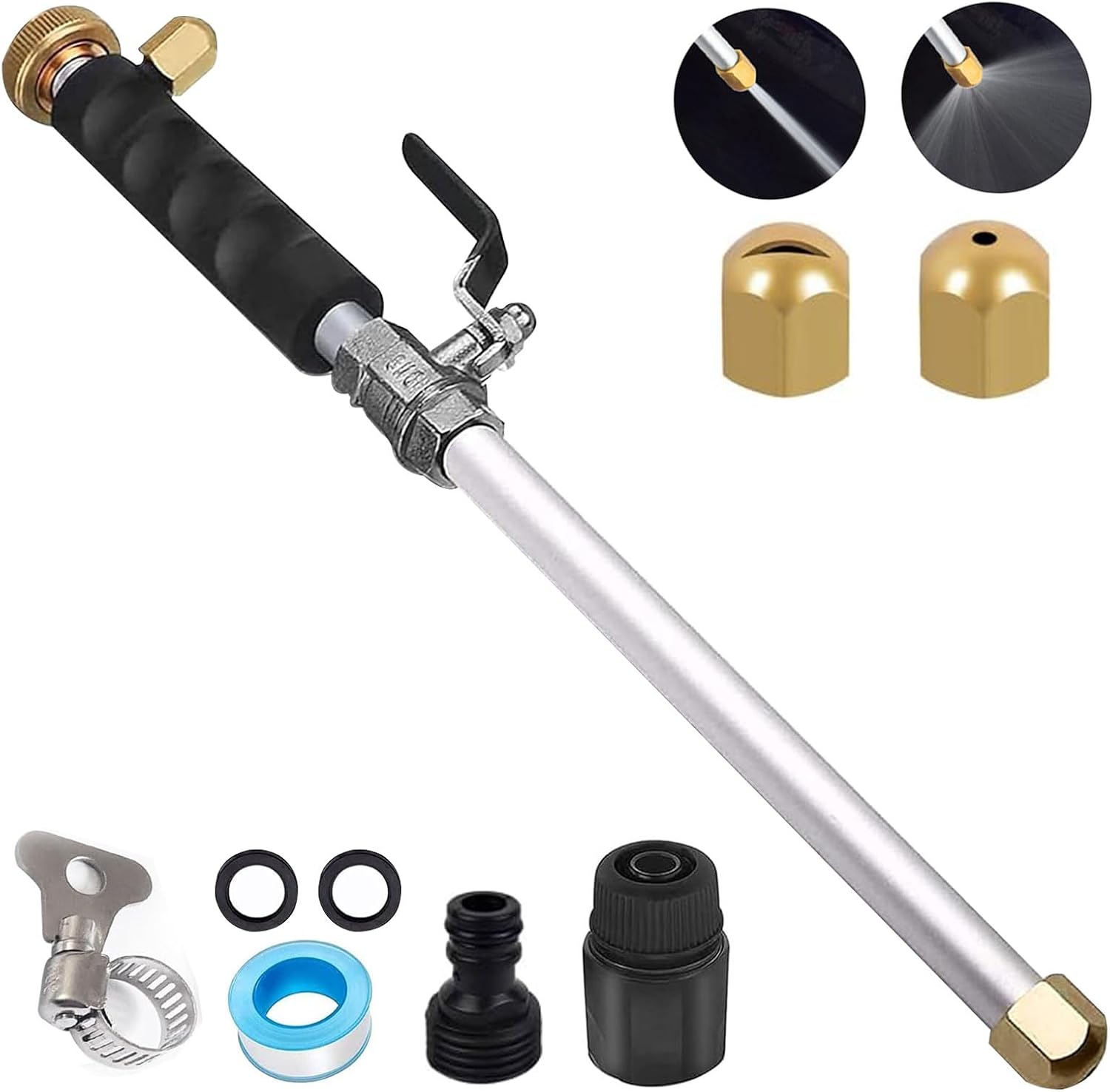 Amazon.com: Jet Nozzle High Pressure Hose Nozzle for Garden,Jetnozzle 2 ...