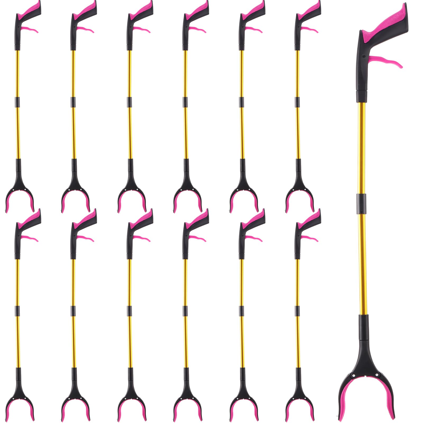 Tanlade 12 Pcs Grabber Reacher Tool 32 Inches Trash Picker Grabber ...
