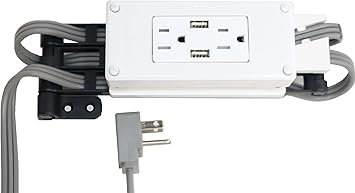Amazon.com: Compact USB-A in-Drawer Outlet with Cord Management Arm (2 ...