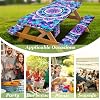 Amazon.com : Fitted Picnic Table Cover with Bench Covers Vinyl ...
