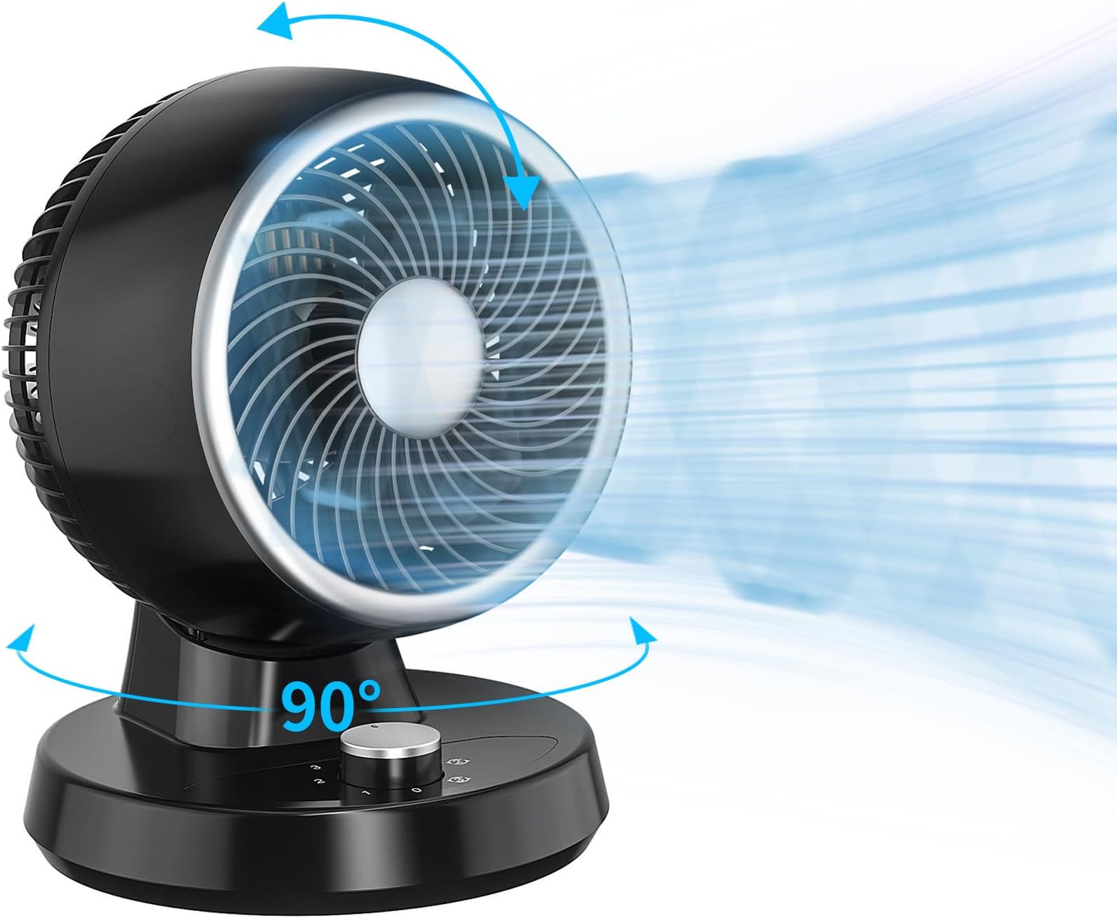 Amazon.com: N.W.S N27 Shake Head Desk Fan, Adjustable Height, Air ...