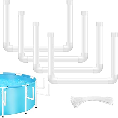 Amazon.com : 4 Sets Solar Cover Holder Pool Cover Holders U Shaped Tube ...