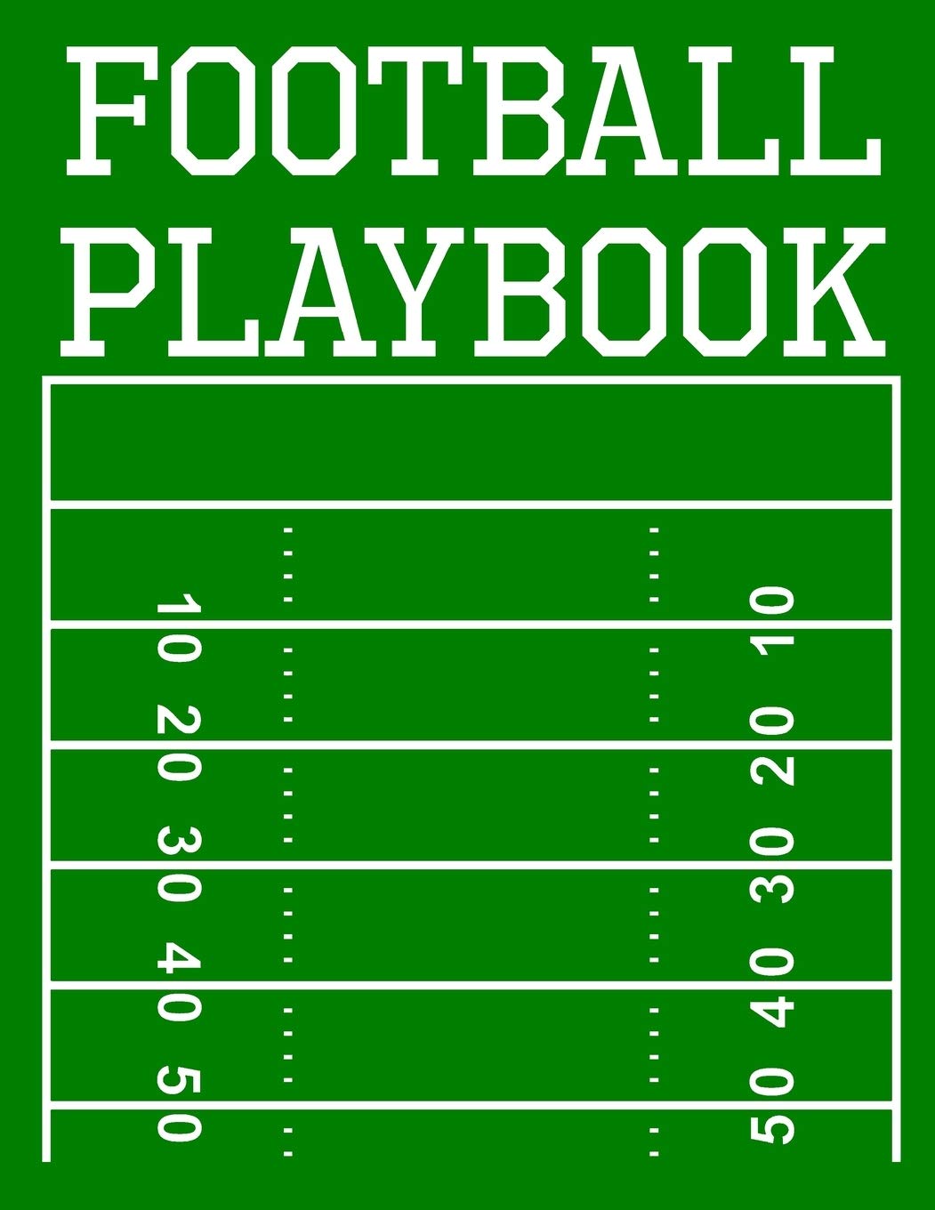 Football Playbook: 100 Page Football Coach Notebook with Field Diagrams ...