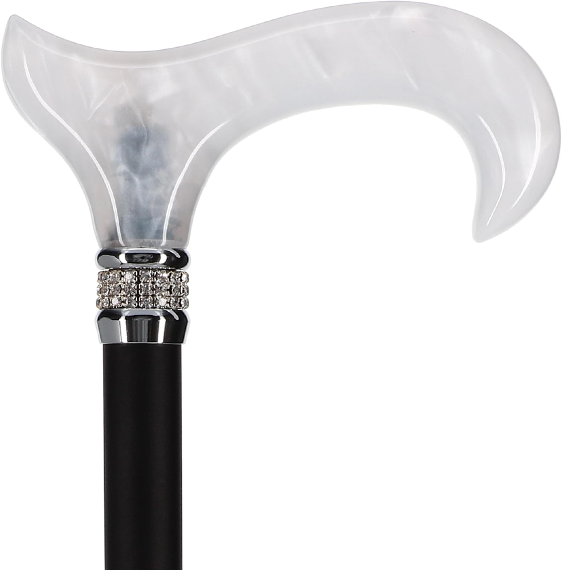 Amazon.com: Deluxe Comfort Clear Lucite Cane with Contour Handle, Right ...