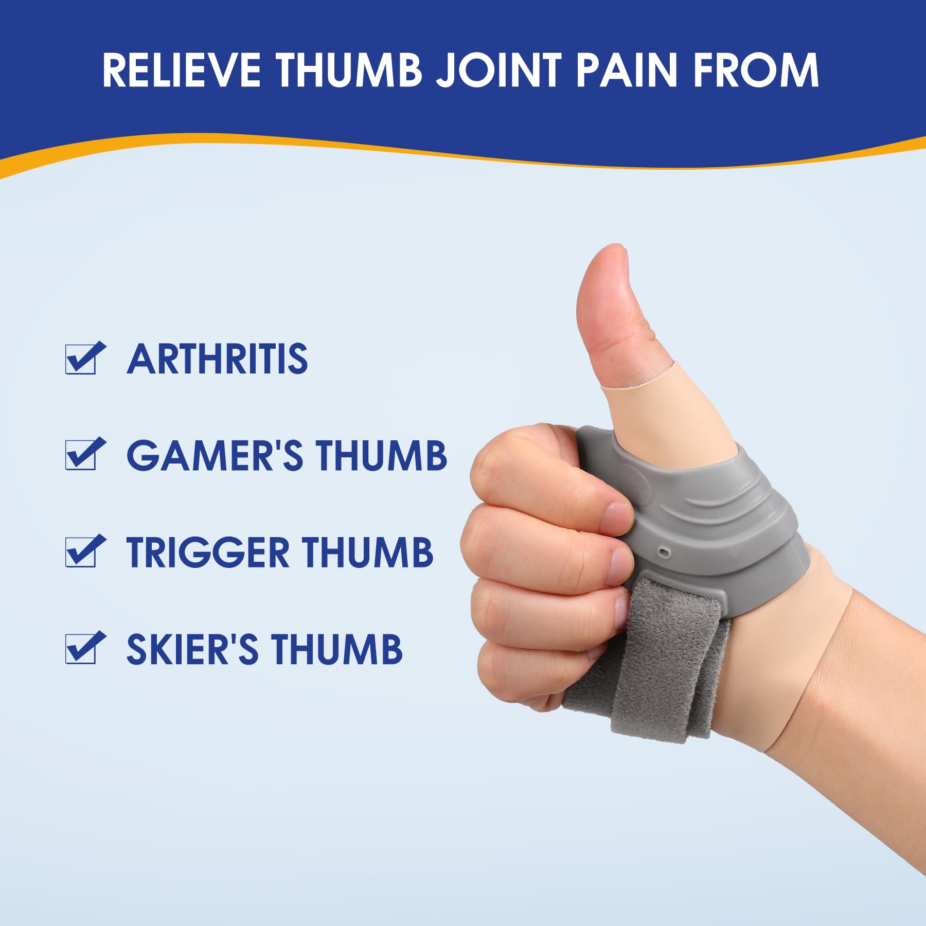 Snapklik.com : Thumb Support Brace - CMC Joint Stabilizer Orthosis ...