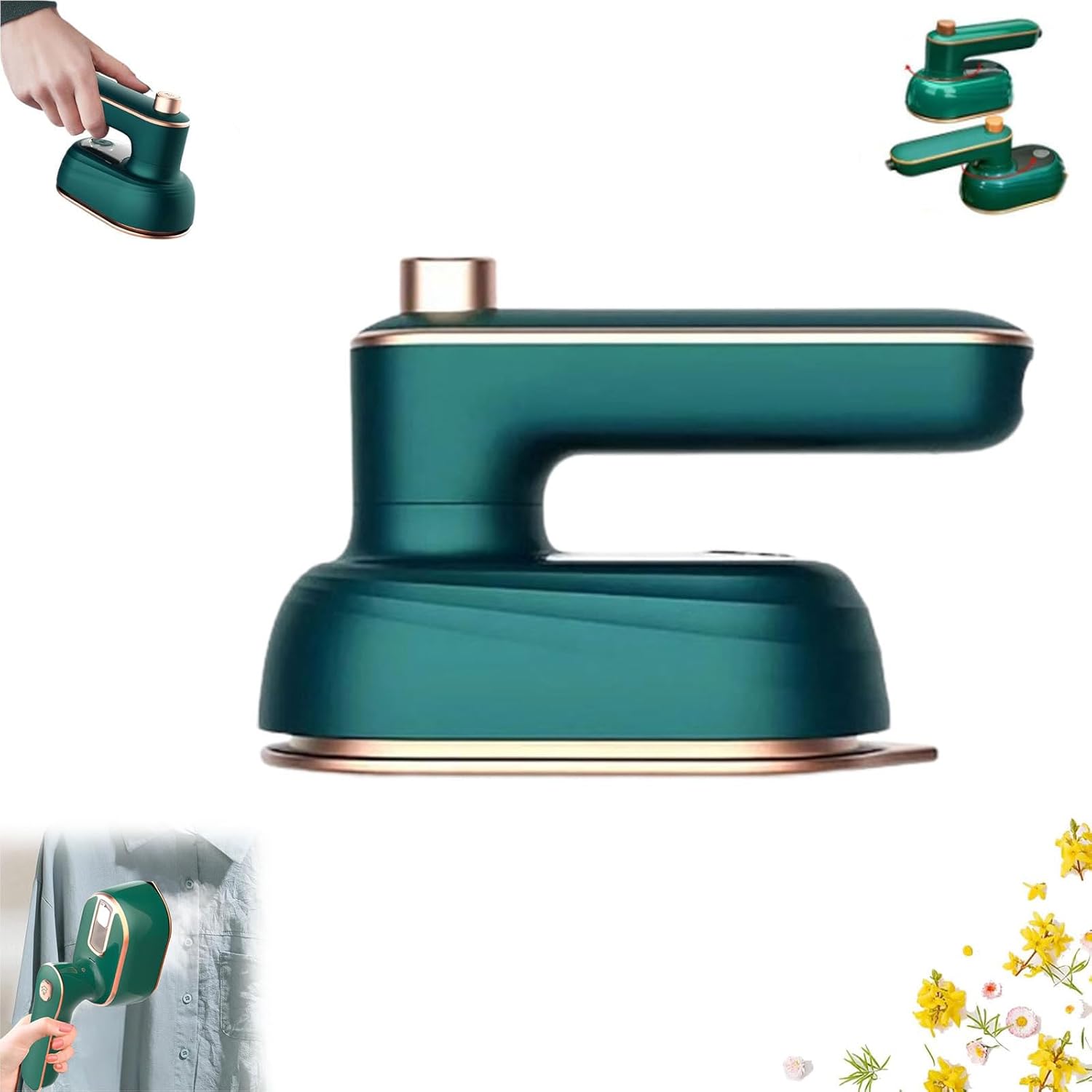 Amazon.com: hwqsad Portable Mini Ironing Machine, Rotary Garment Iron ...