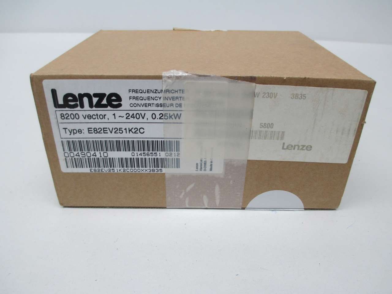 NEW LENZE E82EV251K2C FREQUENCY INVERTER 8200 VECTOR 240V MOTOR DRIVE ...