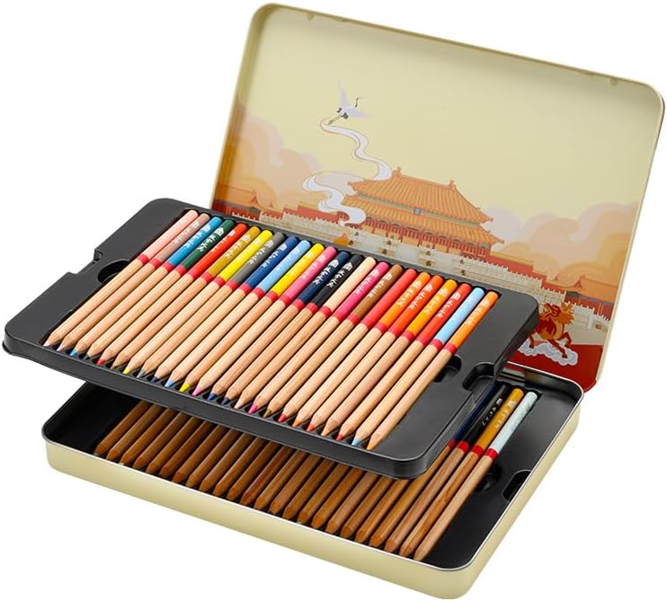 Amazon.com: H & B 120-Color Colored Pencils Set with Coloring Book ...