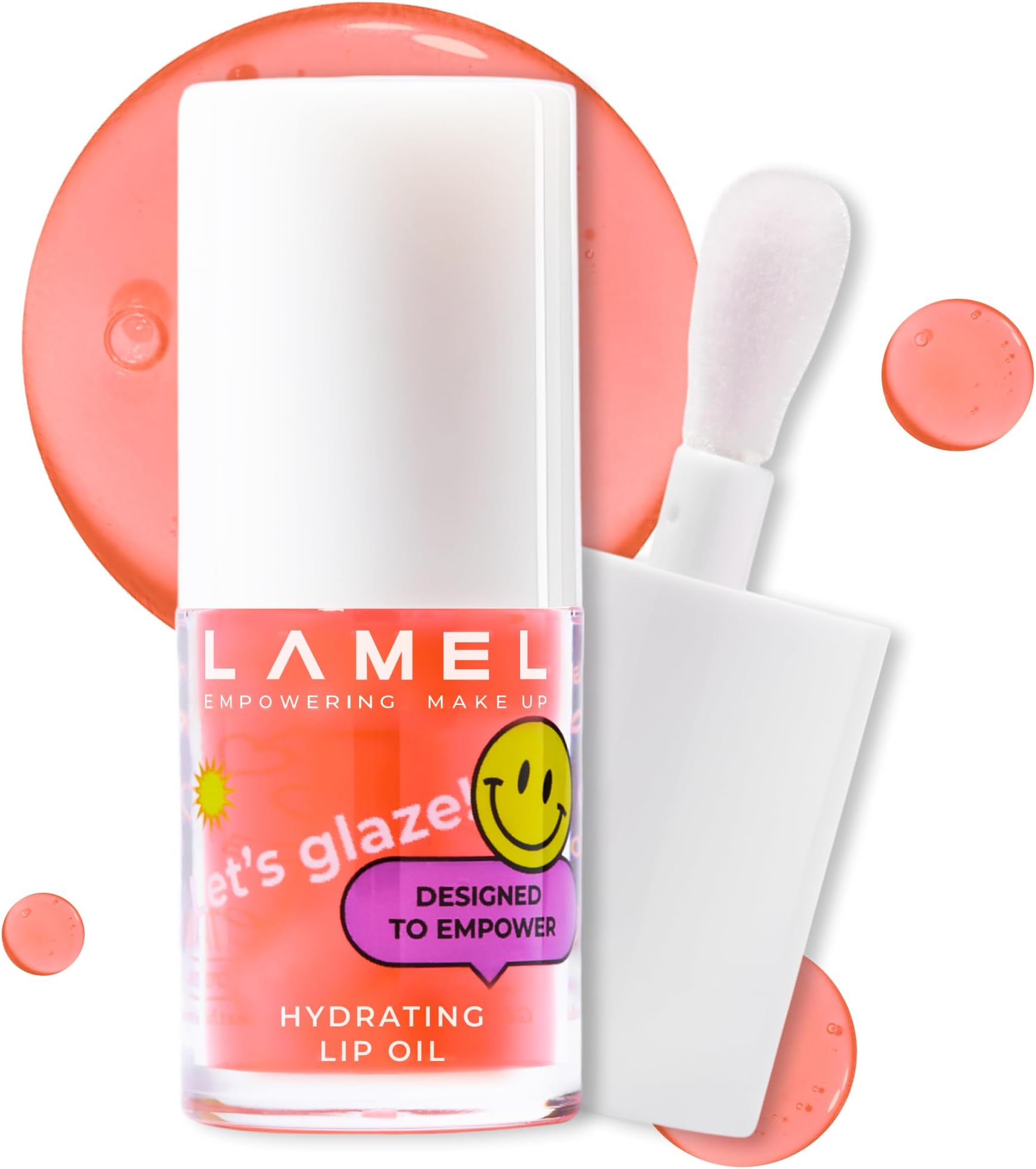 Amazon.com : Lamel All-in-One Lip Oil - Lightweight, Tinted, Plumping ...