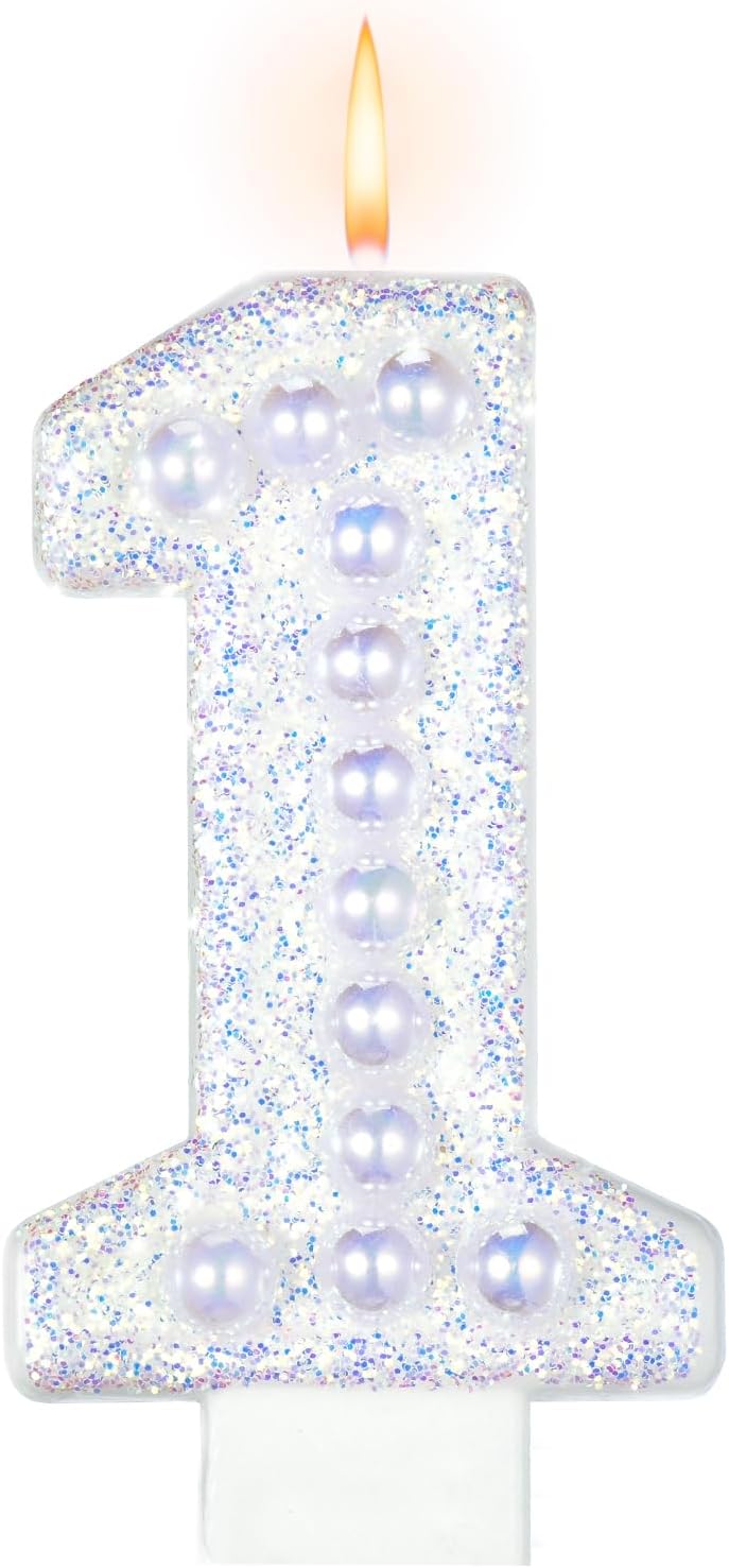 Amazon.com: Saododku Birthday Candles, Number 1 Candle for First ...