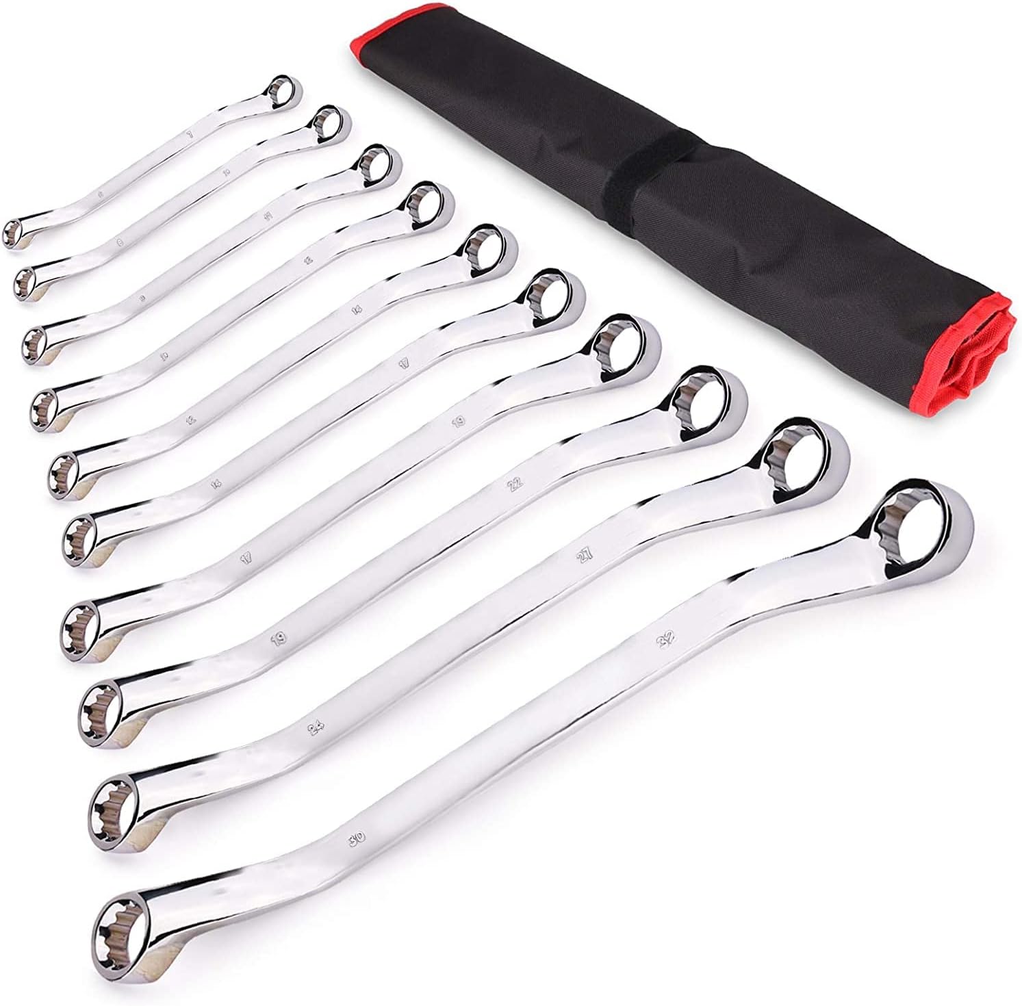 BGS 1214 | Double Ring Spanner Set | offset | 6 x 7 - 30 x 32 mm | 12 pcs. : Amazon.co.uk: DIY ...