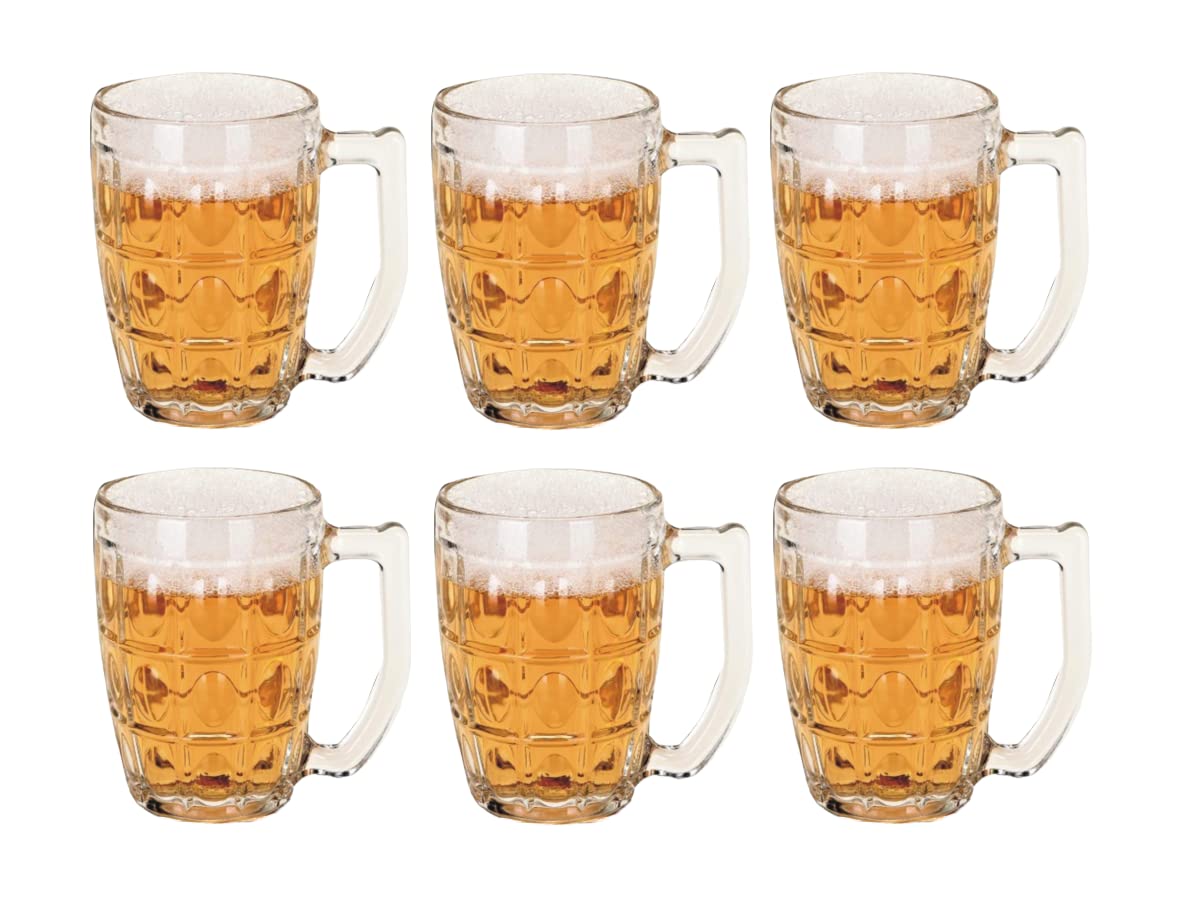 Buy Yera Glass Beer Mug for Drinking Cocktail, Juice, Milkshake, Coke ...