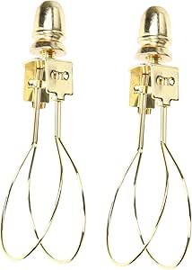 LABRIMP 2 Pcs Lamp Shade Adapter with Finial Clip On Light Bulb Holder ...