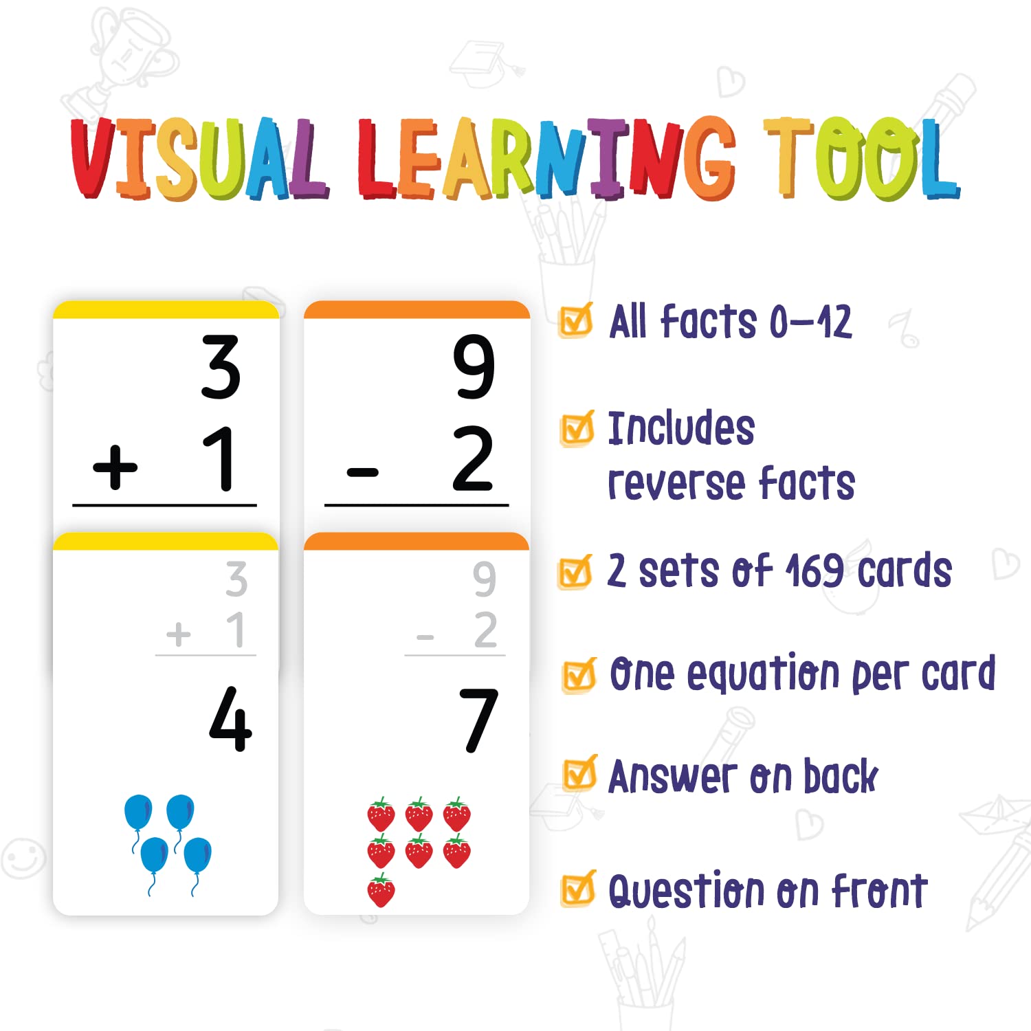 merka Educational Math Flash Cards: Learning & Toy Card Game for Kids ...