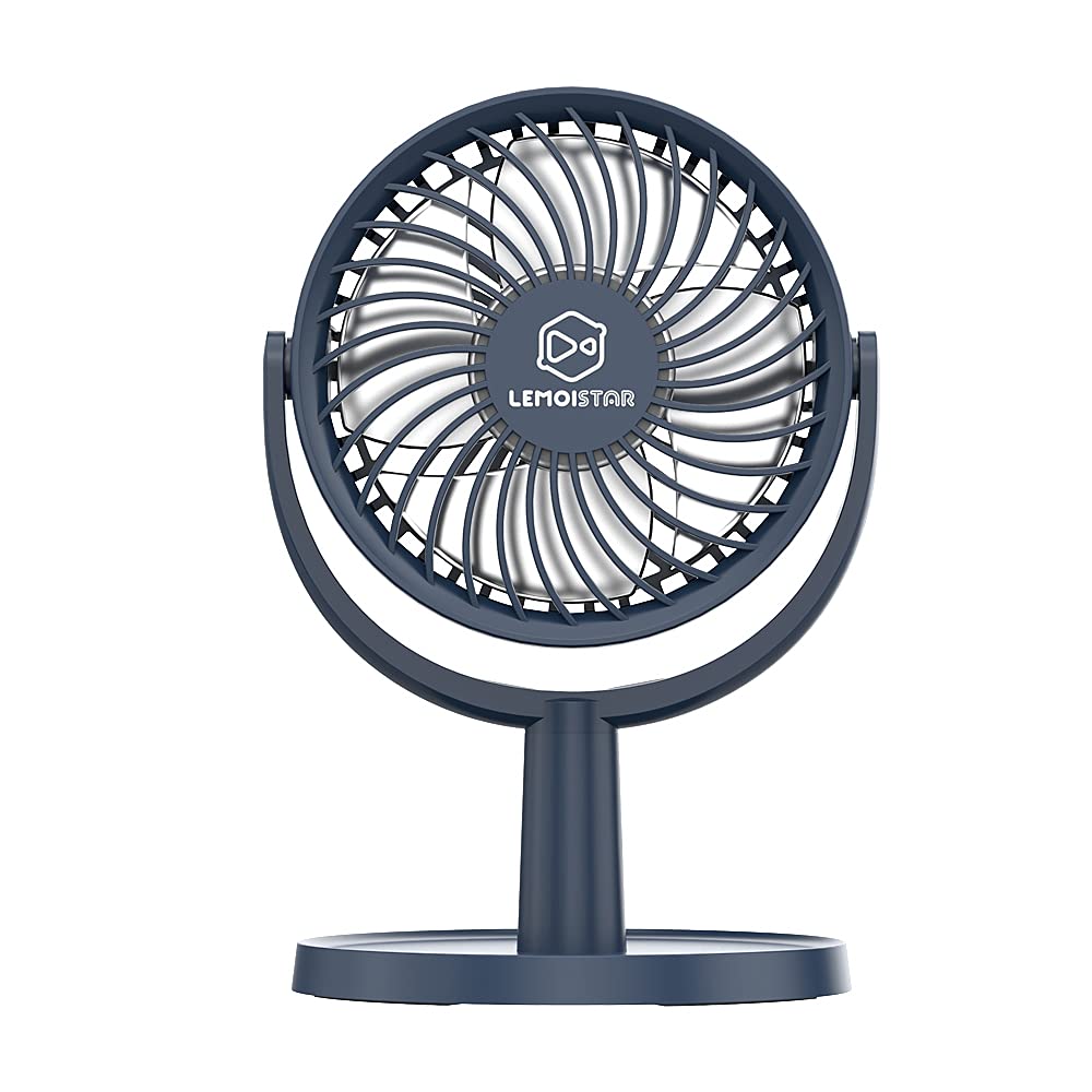Quietest Desk USB Fan with 4 Settings, Small but Mighty, Portable Mini ...