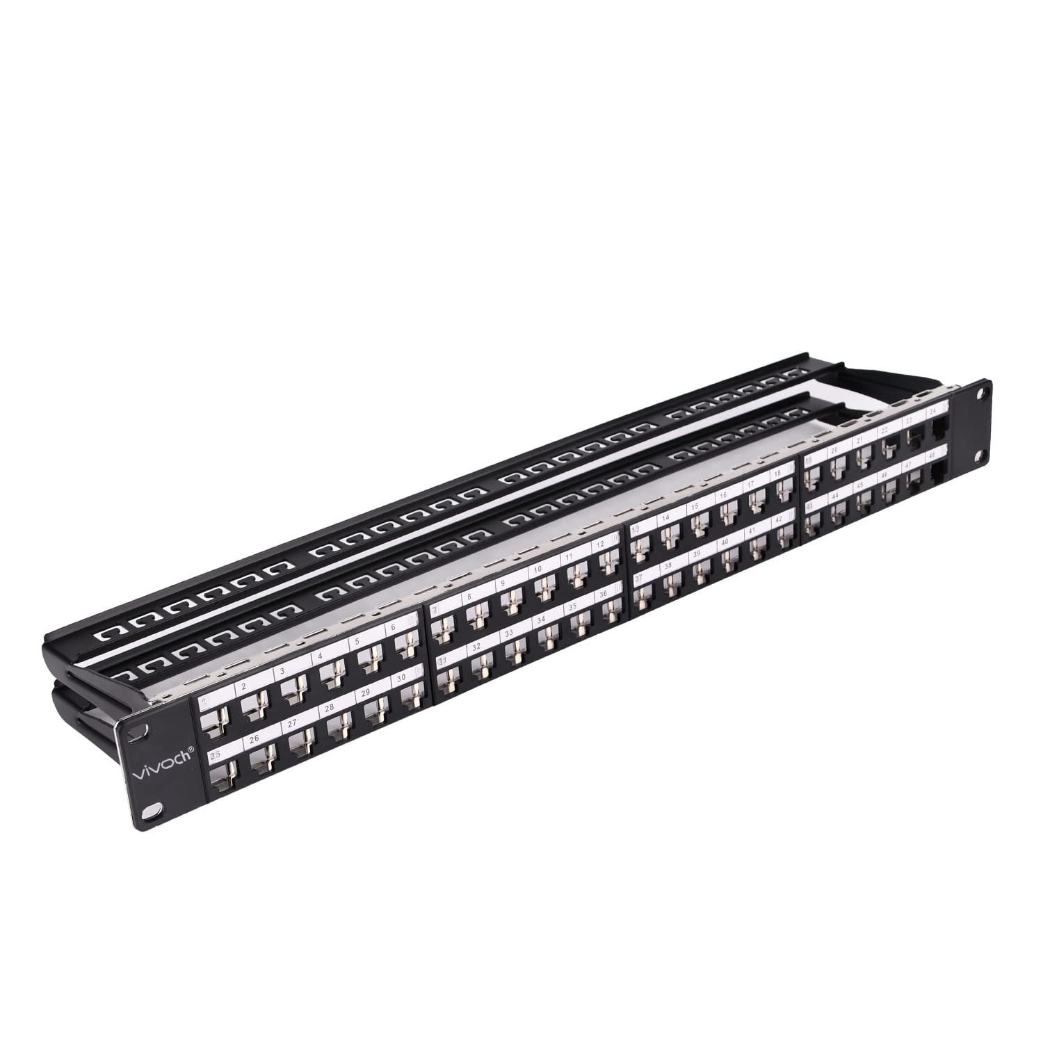 Vivoch 2u 48 Ports Blank Patch Panel Unload Modular Patch | Desertcart ...