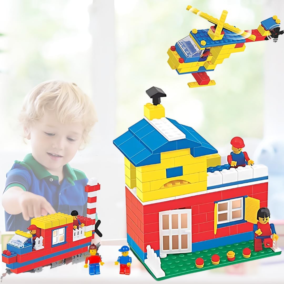 Storio Kids 200+ Pcs Building and Construction Blocks Toy Set for Boys ...