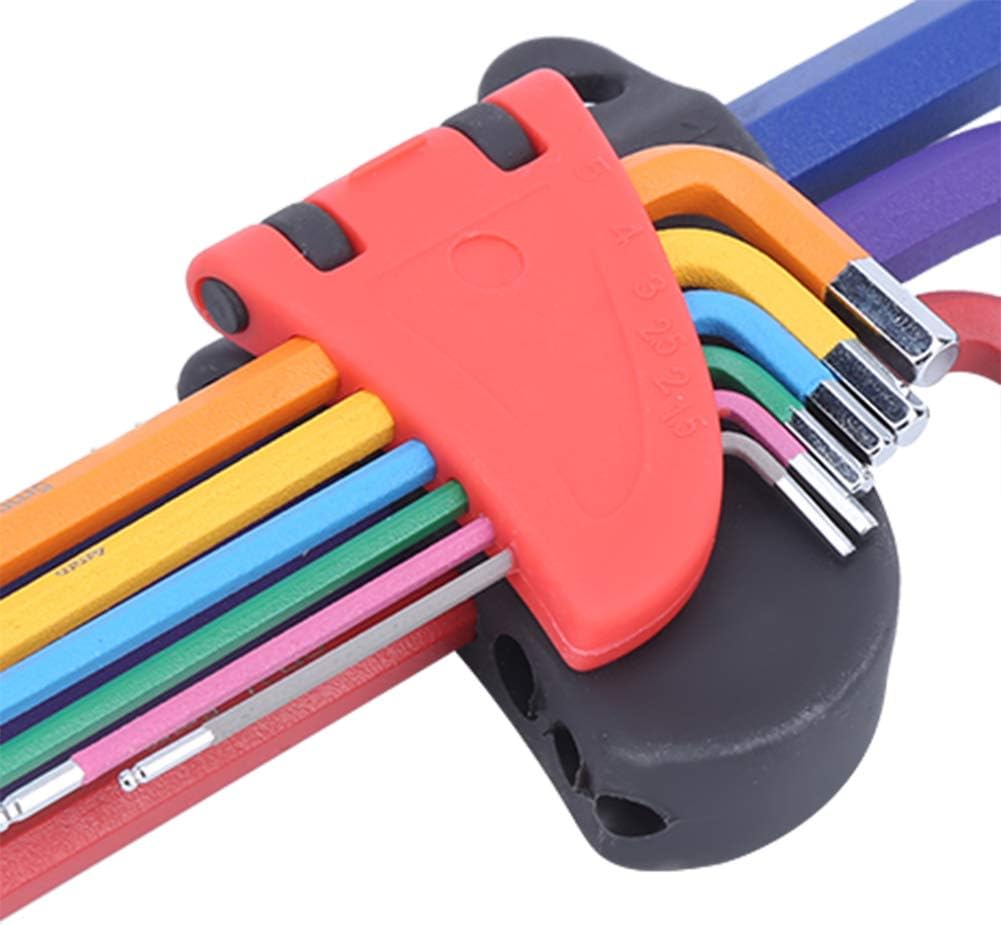 Fafeicy Juego de llaves hexagonales, CRV de cabeza plana extendida de ...