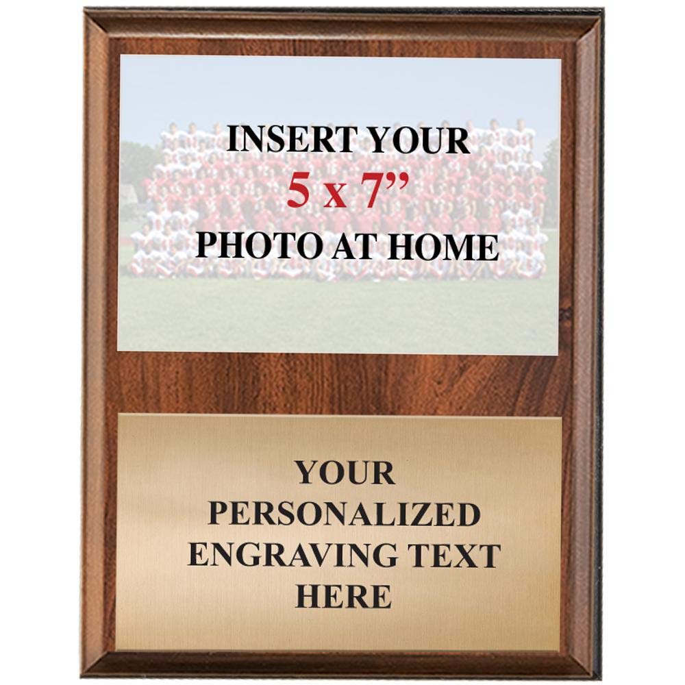 Amazon.com: 9 x 12 Vertical Photo Plaque - Custom Team Picture Plaque ...