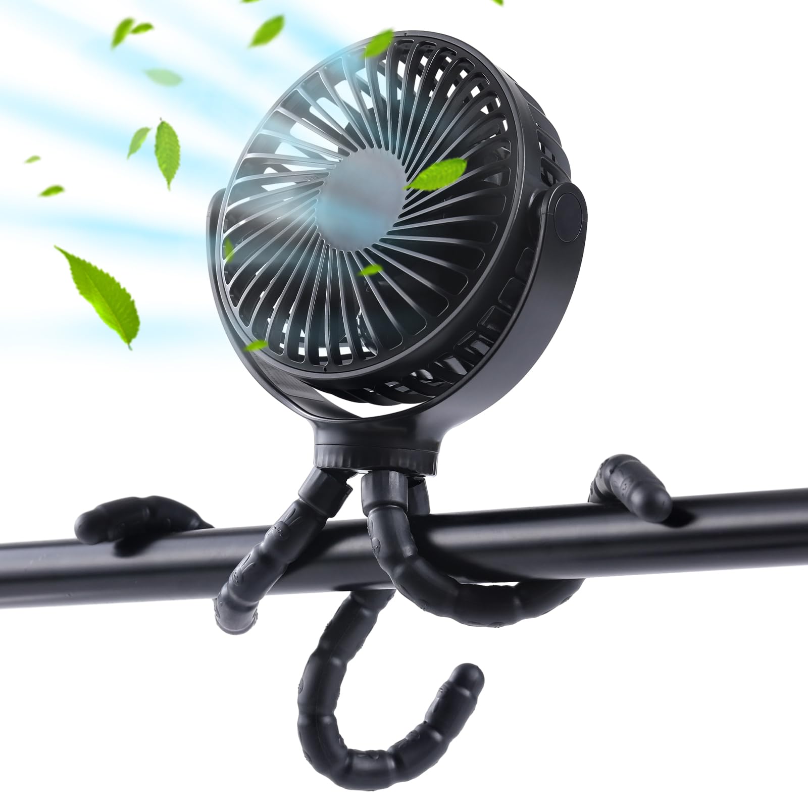 Amazon.com: Passionbility Mini Handheld Portable Stroller Fan, 360 ...