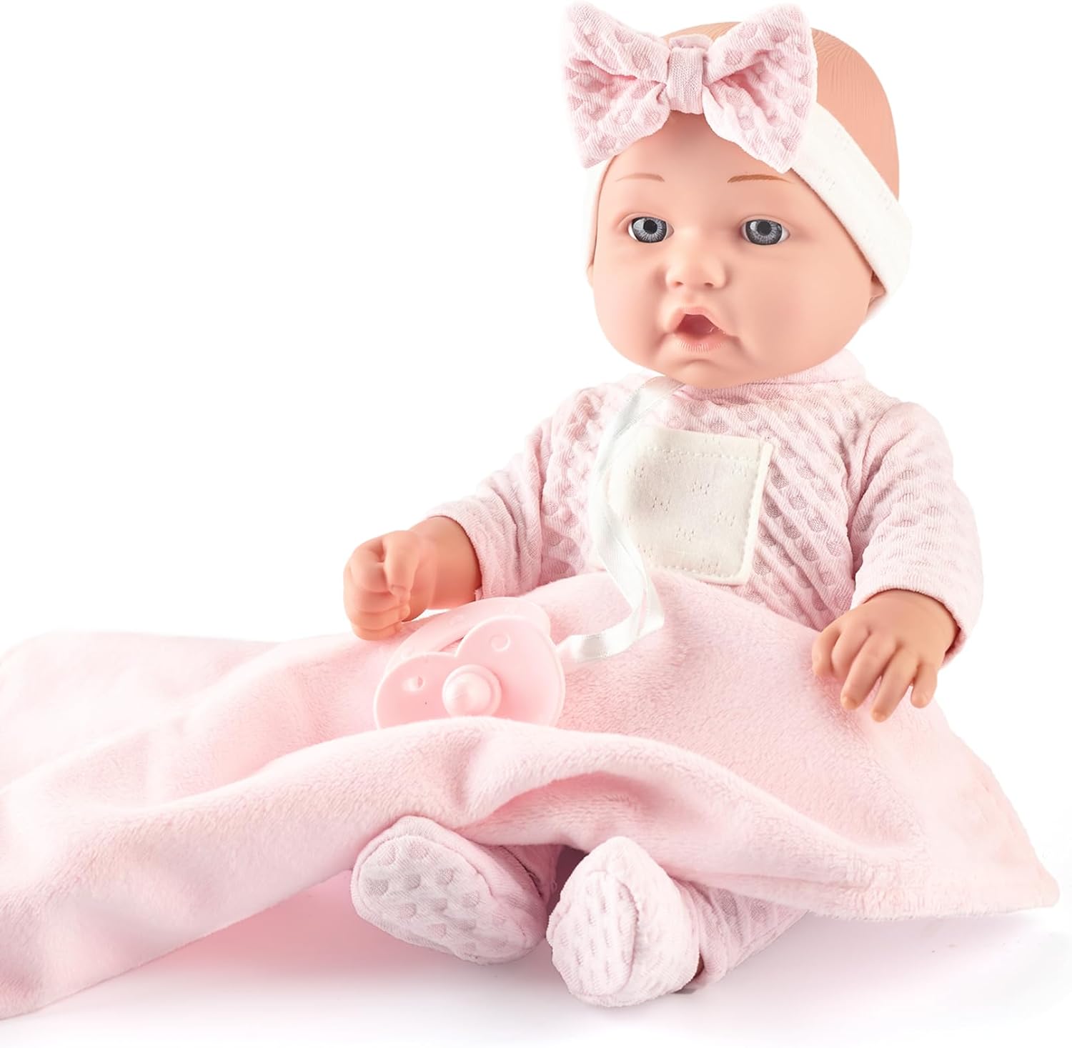 Amazon.com: eDollable 12 Inches Realistic Baby Doll Playset in Gift Box ...
