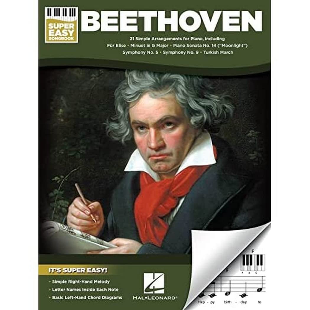 Beethoven - Super Easy Songbook: Beethoven, Ludwig van: 9781540091918 ...