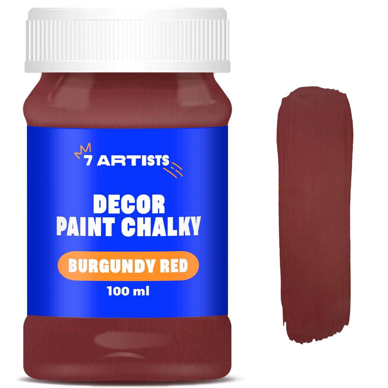 Compare 7 artists burgundy red chalk paint 100 ml for furniture ...